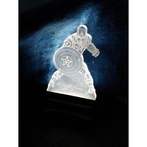 Other | Multi Color Marvel Captain America Night Light With Remote ...
